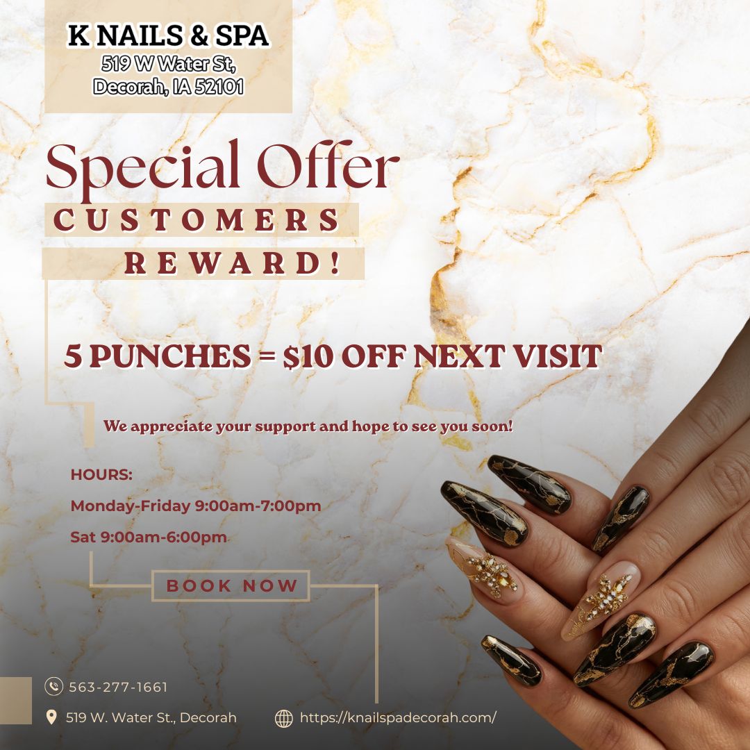 K Nails & Spa | Trusted Nail salon in Decorah, IA 52101