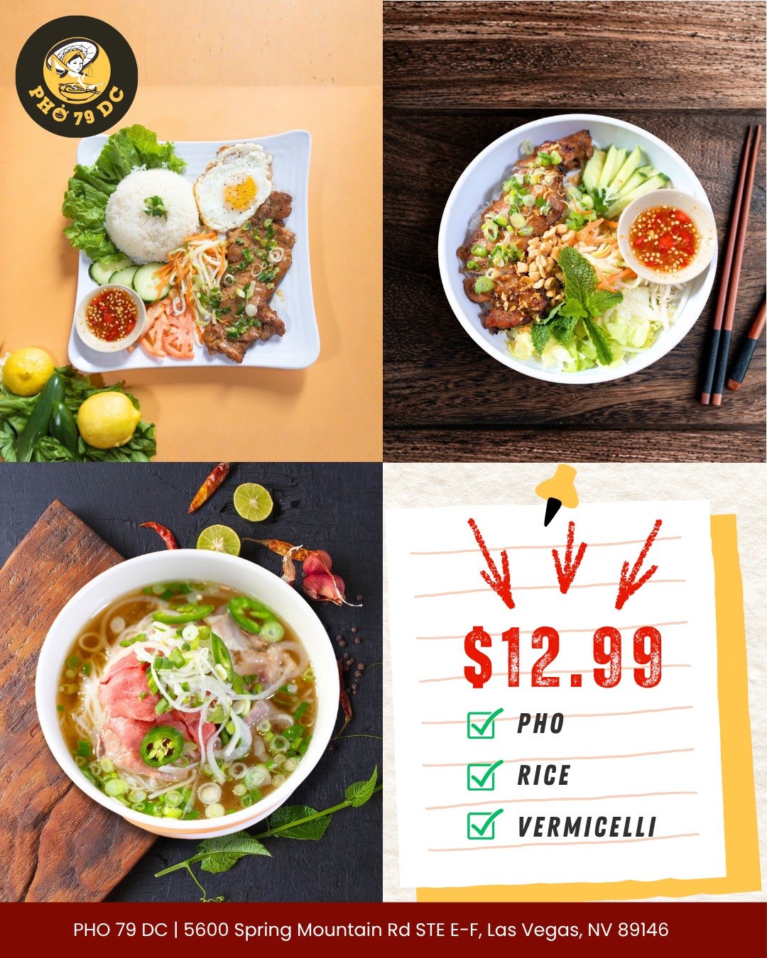Pho 79 DC | Authentic Vietnamese Pho Restaurant in Las Vegas, NV 89146