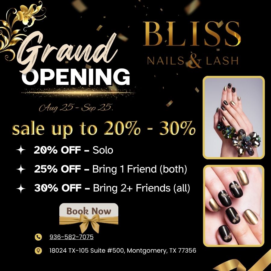 Bliss Nails & Lash | Your go-to nail salon in Montgomery, TX 77356