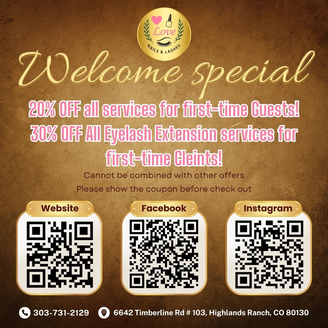 LOVE Nails & Lashes | Walk in Nail Salon Highlands Ranch, CO 80130 ...