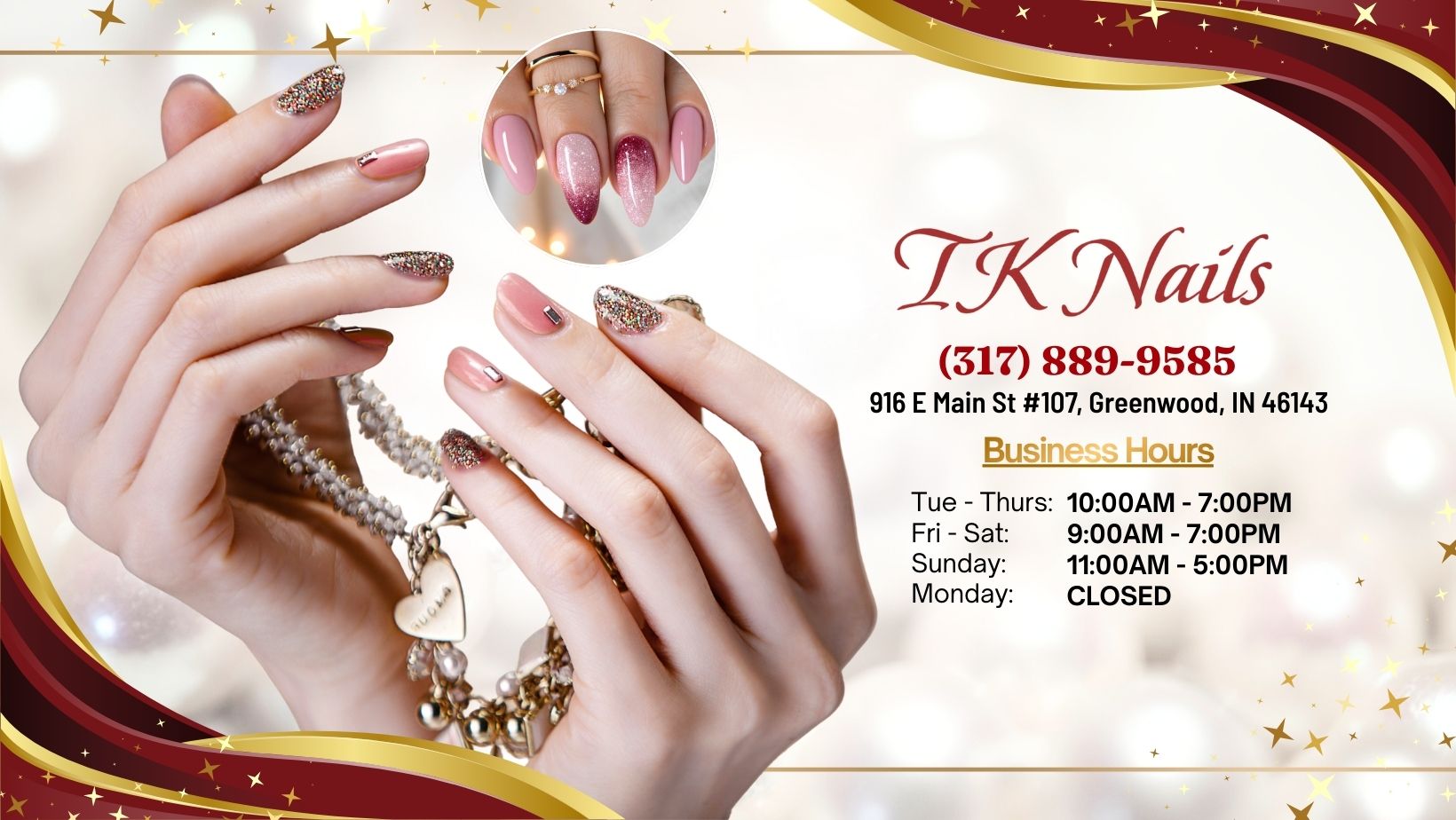 TK Nails Salon in Greenwood, Indiana 46143 | Clean & Experience