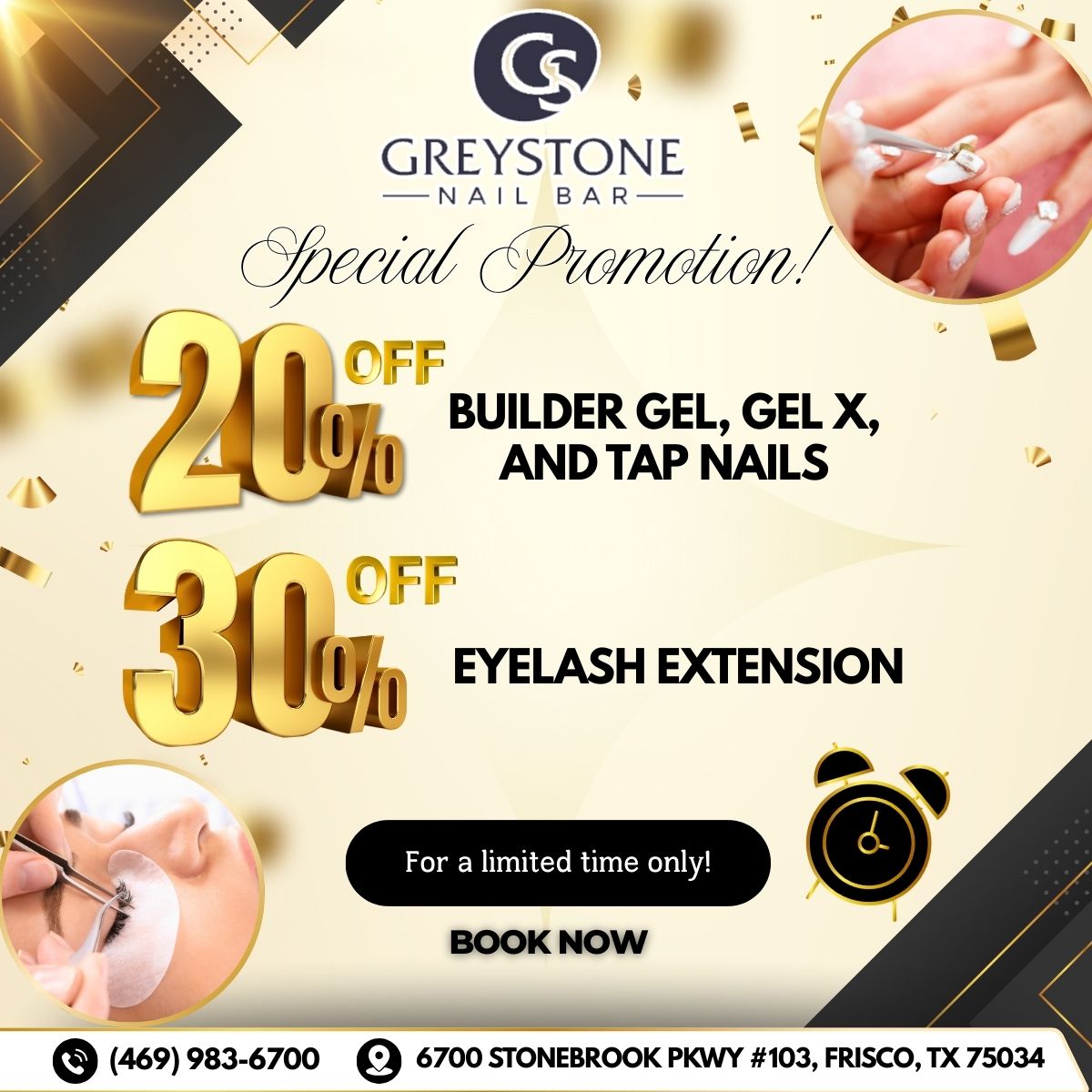 Grey Stone Nails Bar